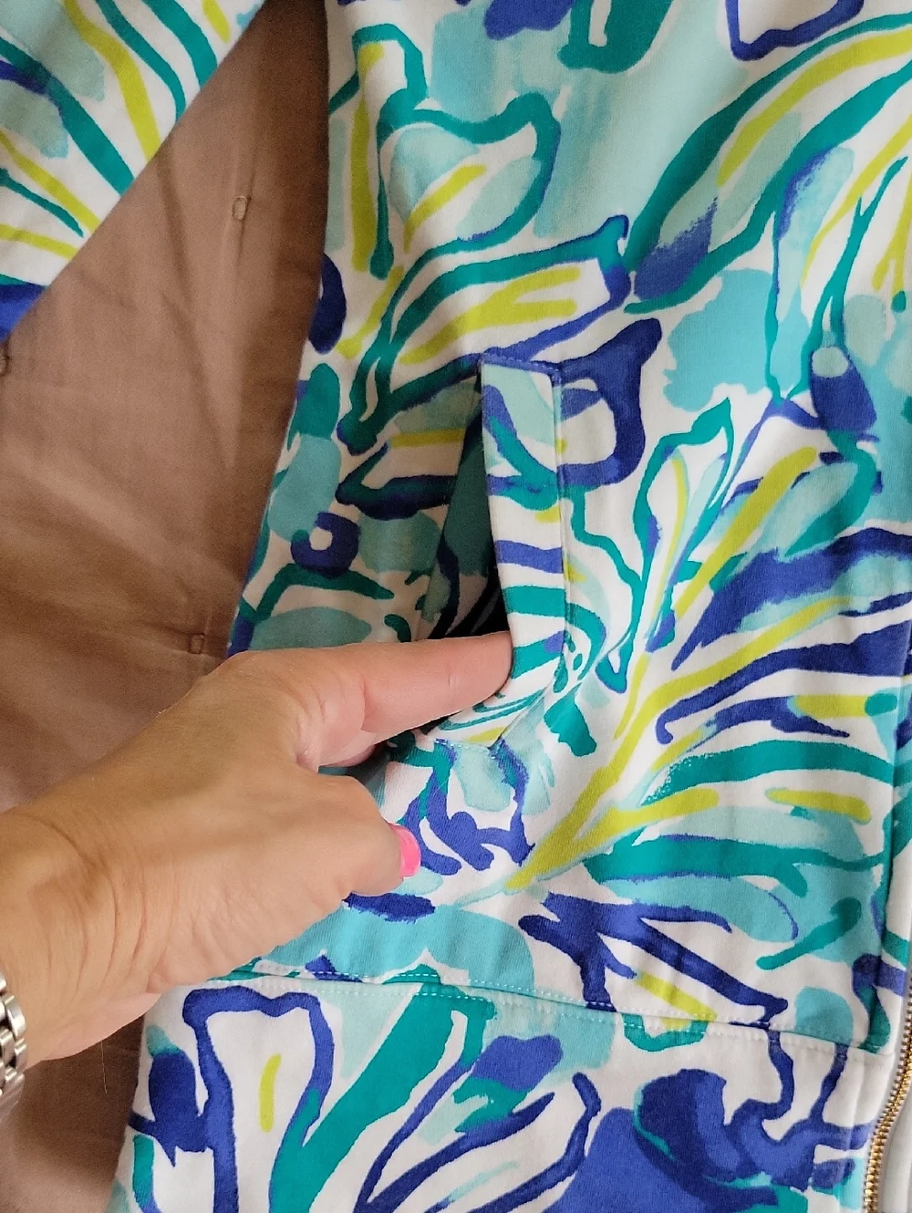 Lilly Pulitzer | Tops | Lilly Pulitzer Pool Blue Stay Cool Zipfront ...